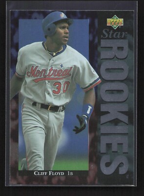 1994 Upper Deck Baseball Star Rookies Cliff Floyd RC #12 Montreal Expos ...
