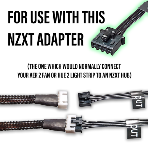 Corsair RGB to NZXT HUE RGB 2/AER RGB 2 Adapter | eBay