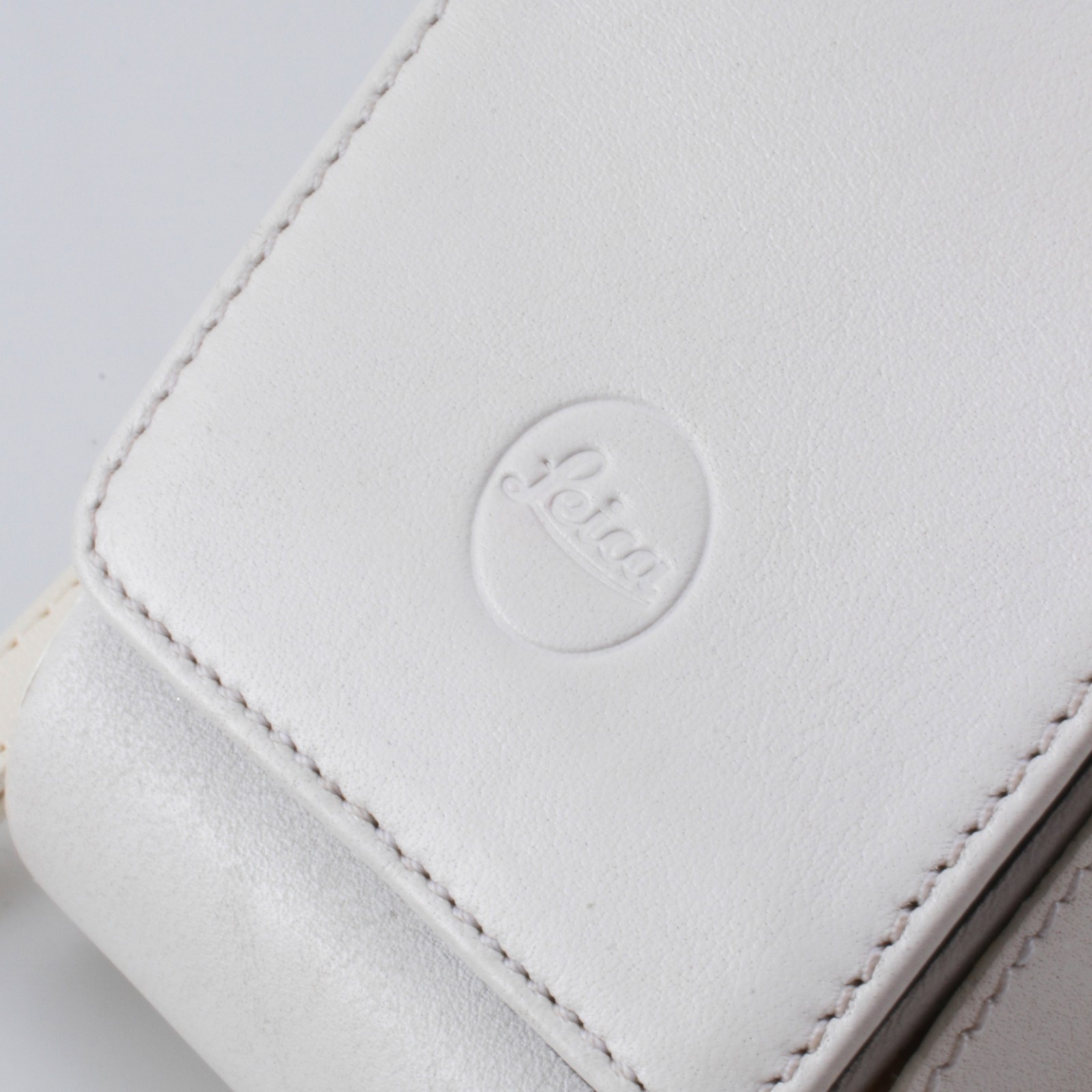 【NEAR MINT】Leica genuine camera white Leather Case for C-LUX 2 Shoulder ...