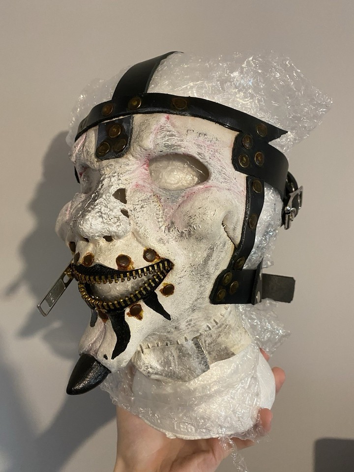 Slipknot Jim Root Self Titled Jester Mask Rotting White Ozzfest #4 ...