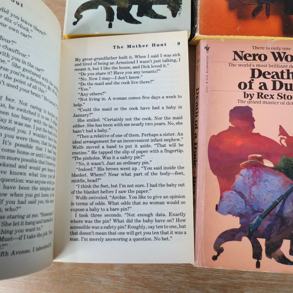 Rex Stout Nero Wolfe Paperbacks - Lot of 20 Vintage MMP | eBay