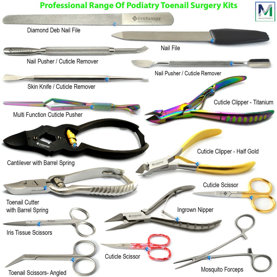 Range Podiatry Nail Surgery Instruments Kit Toenail Removal Ingrown ...