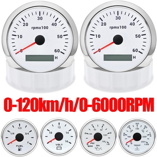 6 Gauge Set 85mm GPS Speedometer 120km/h Tachometer 6000RPM Gauge for ...