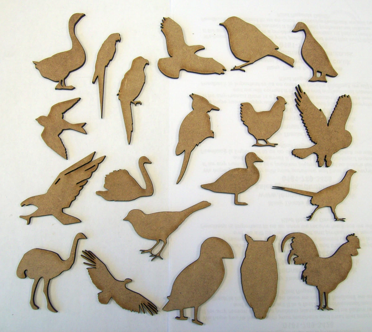 Birds Shapes To Cut Out