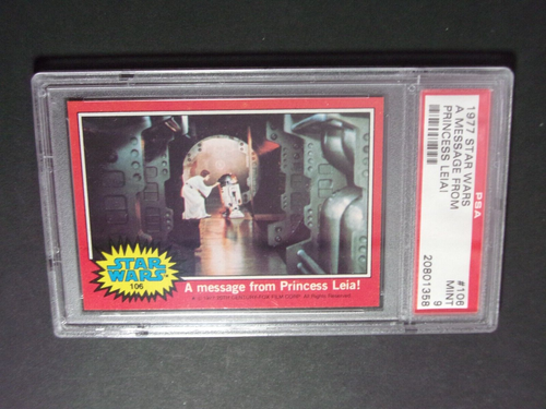 1977 Star Wars, A message from Princess Leia!, Card# 106, PSA-9 | eBay