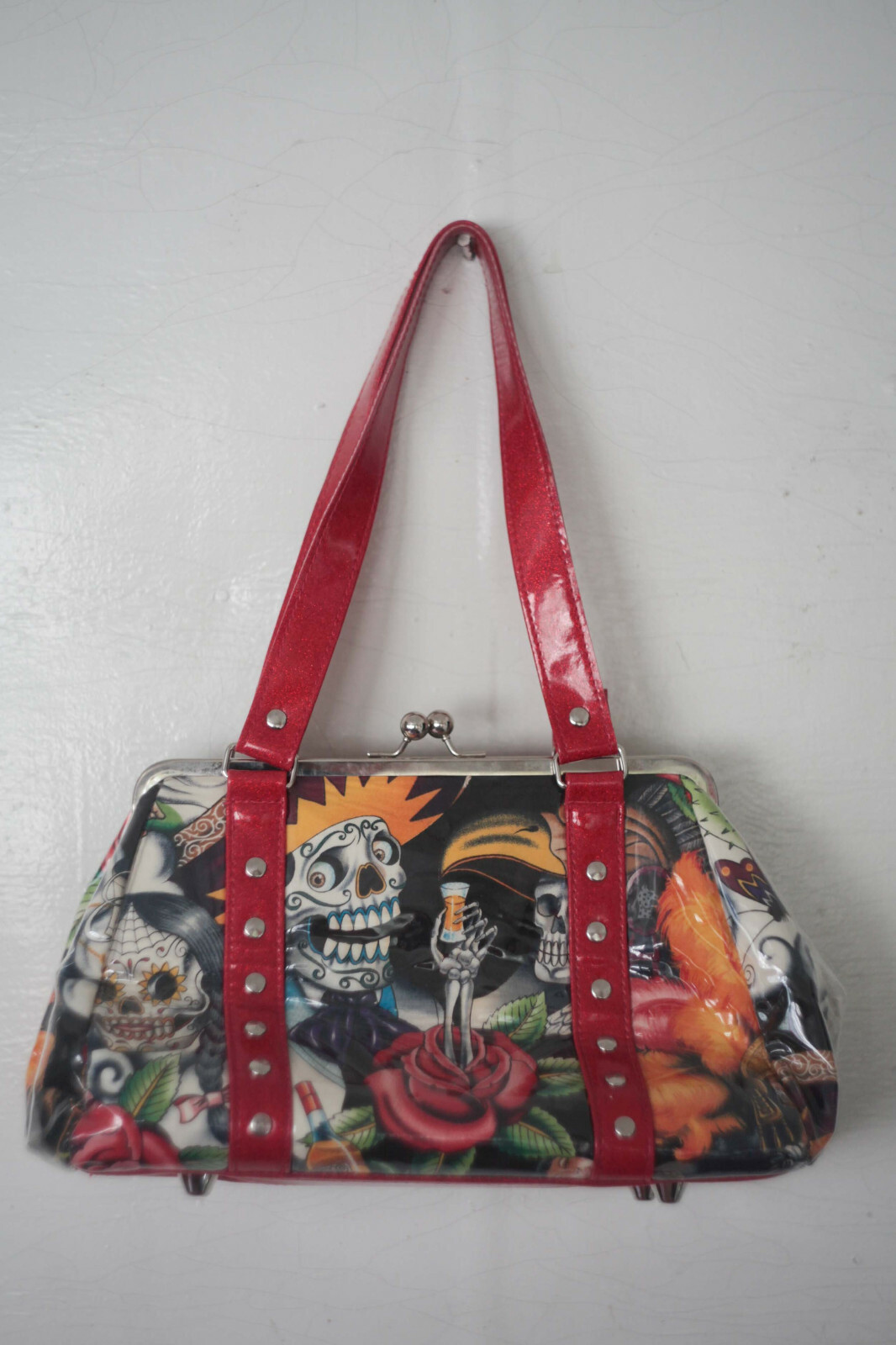Hold Fast Custom ONE OF A KIND Retro Rockabilly Handbag | eBay