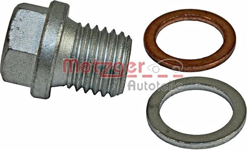 METZGER Oil Pan Screw Plug Steel For MERCEDES BMW LAND ROVER 190 T1 ...