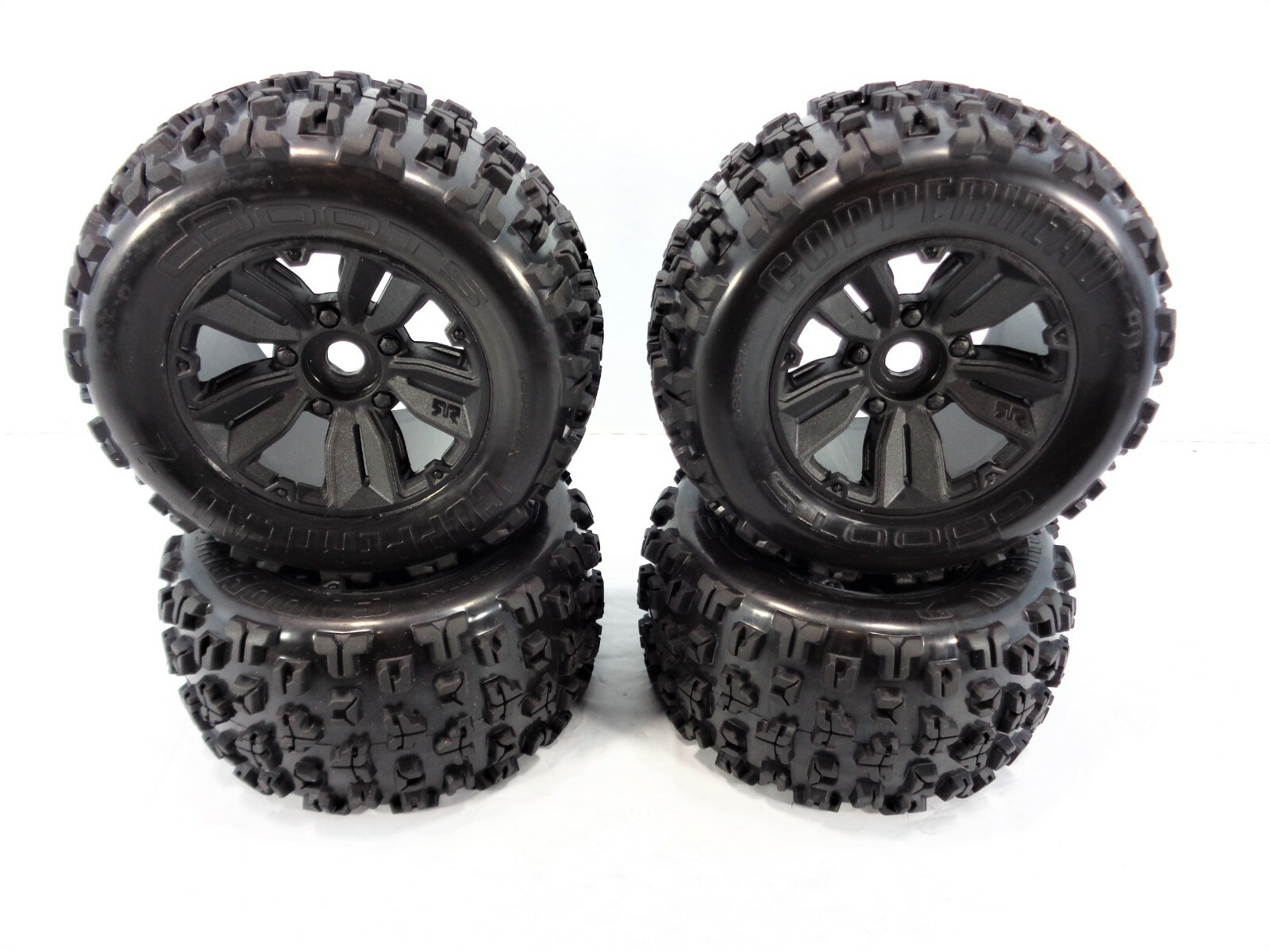 Arrma Kraton 6s BLX dBoots Copperhead 2 Tires / Black 17mm Wheels ...