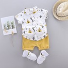 Toddler Kids Baby Boys Casual Cartoon Short Sleeve Tops +Shorts Outfits ...