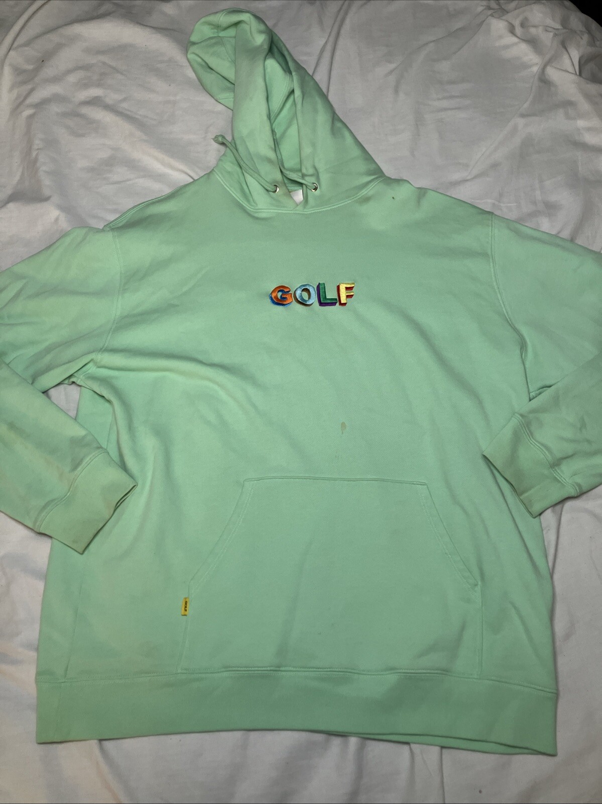 GOLF Tyler The Creator Green Embroidered Hooded Sweat… - Gem
