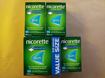 Nicorette Gum 4mg Extreme chill Mint 525 Pieces | eBay