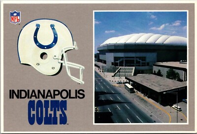 Stadium Indianapolis Indiana NFL Football Colts Hoosier Dome c1986 ...