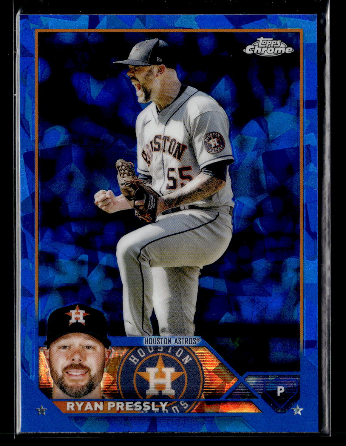 2023 Topps Chrome Baseball Sapphire Ryan Pressly Houston Astros #228 | eBay