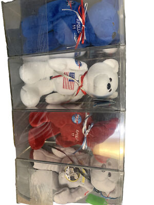NASA Plush Moonbeam Treasure Champs Beanie Bear 1st USA Apollo 11 W ...