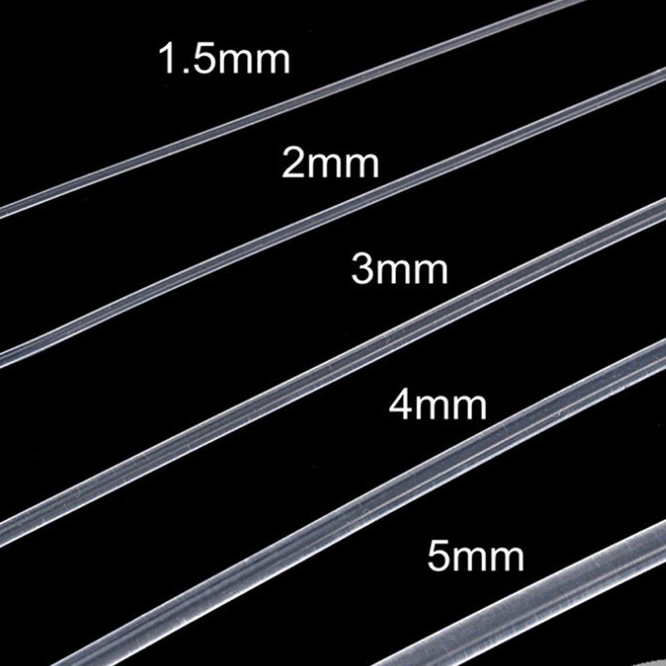 Solid Transparent Light-up Optic Fiber Cable MMA Glowing Optical Fiber ...