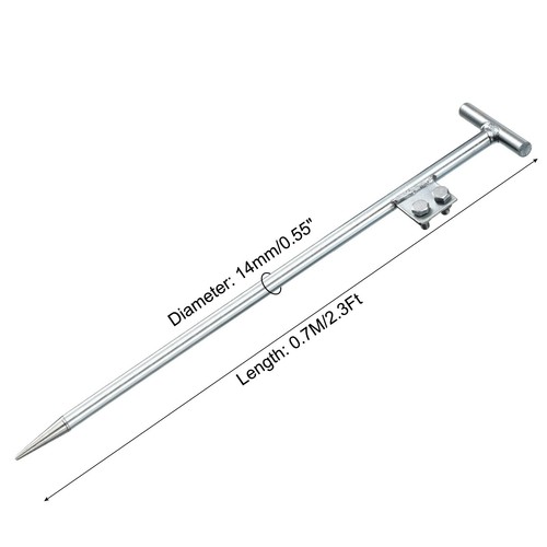 Ground Rod Cold Galvanized Grounding Pin 2.3ft T-Shape Welding Plate ...