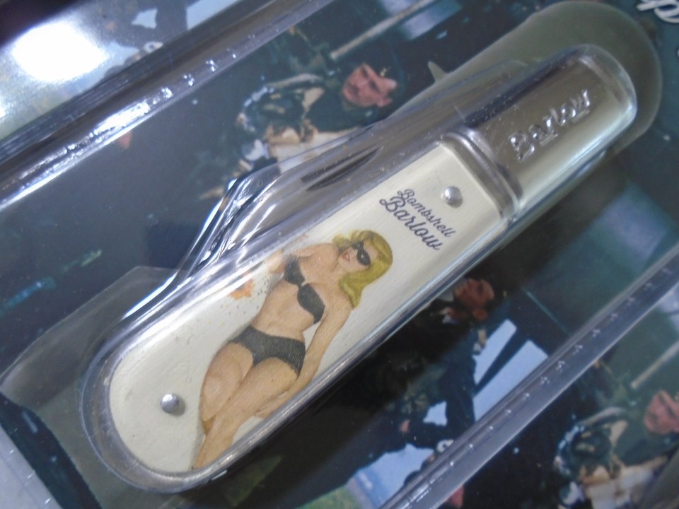 Sexy Bombshell 2 Blade Barlow Pocket Knife Set Lot 4 Knives Pinup Girls ...