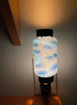 Water vortex Oriental Japanese Washi Night Light Lamp Candle Home Decor ...