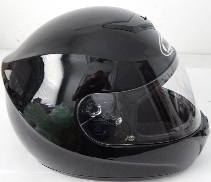 Motorcycle Helmet HJC CS-R2 Black Full Face Medium New | eBay