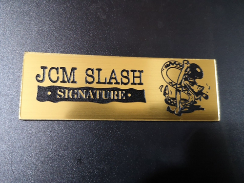 JCM SLASH gold Logo amp guitars Emblem 85 mm = 3.35 inch | eBay