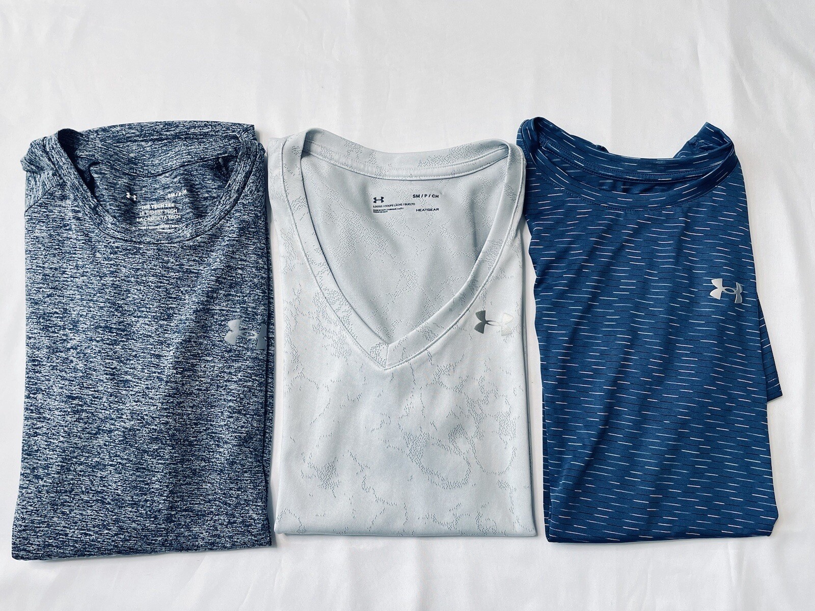 Heatgear Under Armour sz Small Work Out T-Shirts Women's Lot of 3 Blue ...