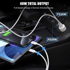 New USB C Car Charger Adapter, 40W Dual USB C Car Charger with 2 Pack ...