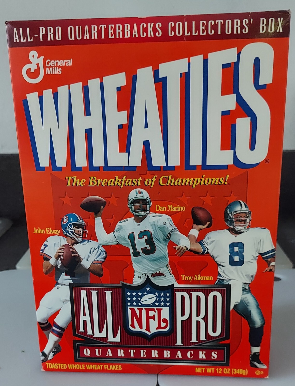 All Pro Quarterbacks Wheaties Box Dan Marino John Elway Troy Aikman ...