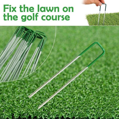 Elora Artificial Grass Pins 300pcs U Tent Pegs Synthetic Fake Lawn ...
