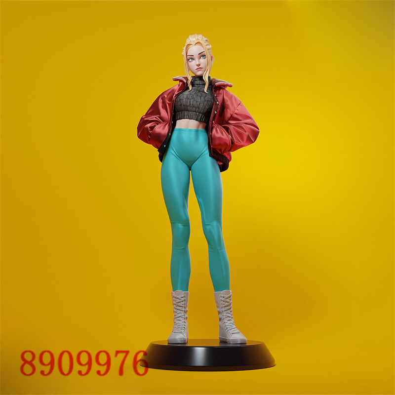 Modern Girl 3D Printing Figure Unpainted Model Sculpture GK Blank Kit ...
