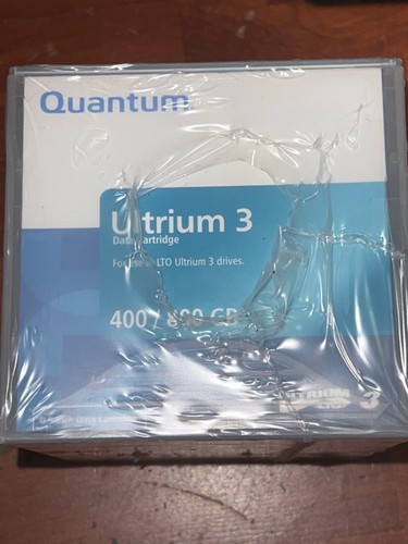 Lot of 5 NEW Quantum Ultrium 3 LTO data cartridge, 400/800 GB MR-L3MQN ...