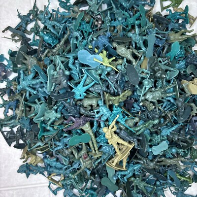 Lot of 450 Green Plastic Mini Army Men 1" Inch Bulk Action Figures Toy ...