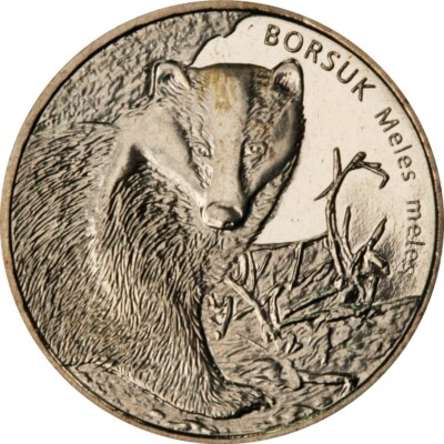 POLAND 2 ZLOTE 2011 Y# 762 ANIMAL EUROPEAN BADGER - MELES MELES UNC | eBay