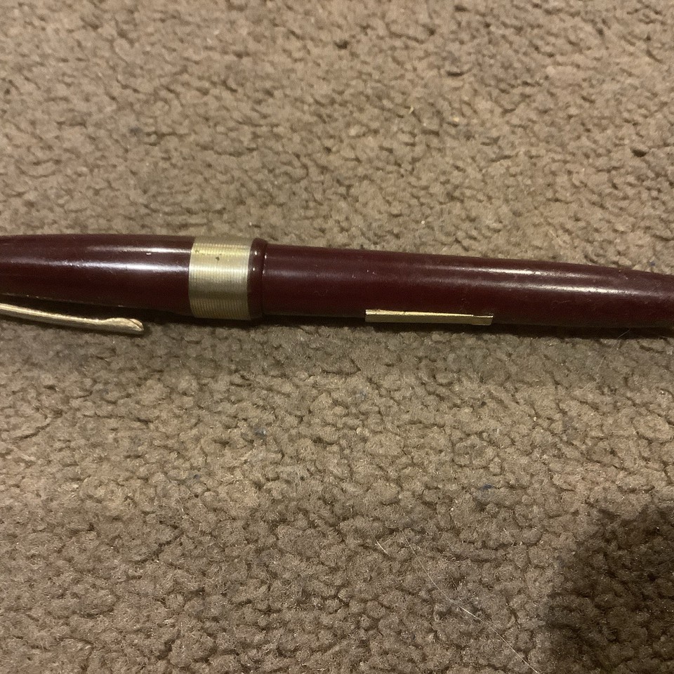 Vintage Maroon fountain Pen Medium Tipped USA | eBay