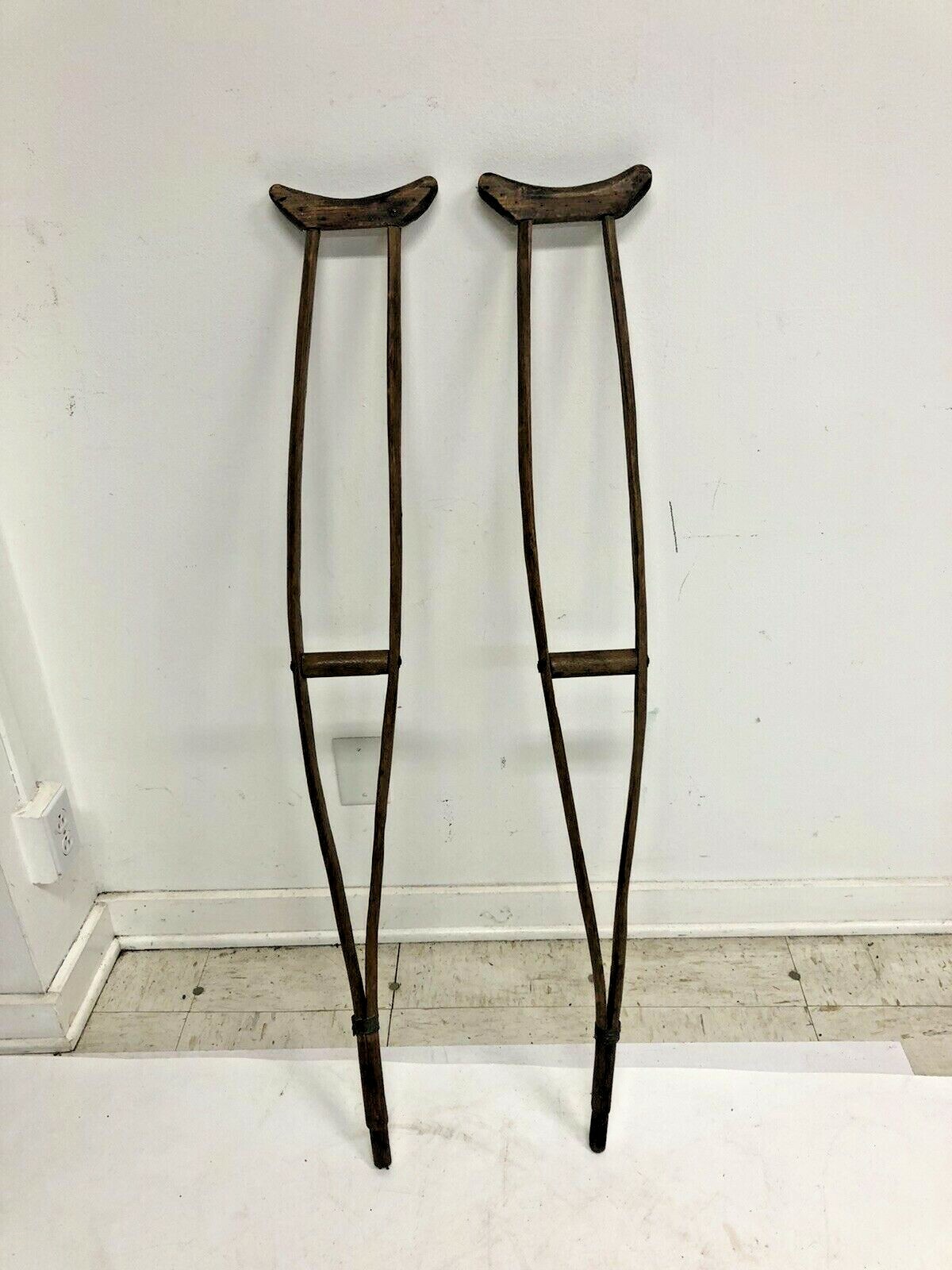 Antique Wooden Crutches