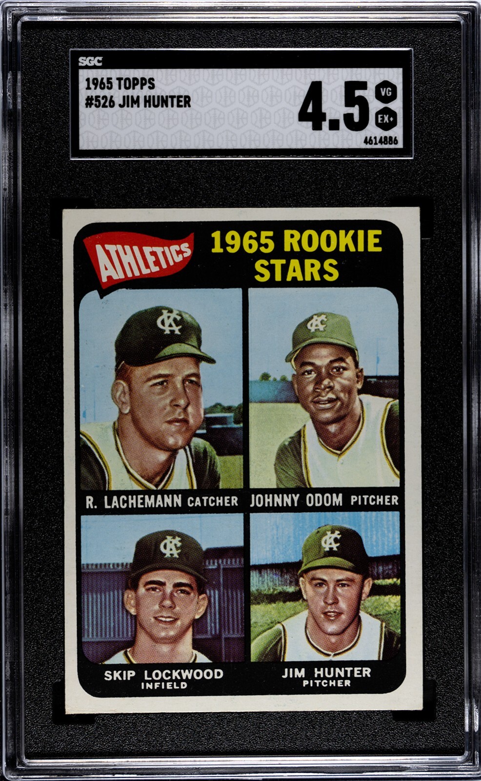 1965 Topps Rookie Stars Catfish Hunter Athletics #526 SGC Graded 4.5 | eBay
