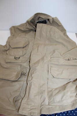 Field and Stream Vest Mens XL Beige Fishing Outdoor Photo Lined Zip ...