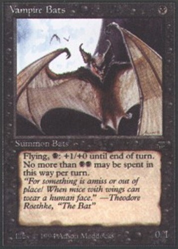 Moderate Play, Italian MTG Regular Vampire Bats Legends Magic the ...