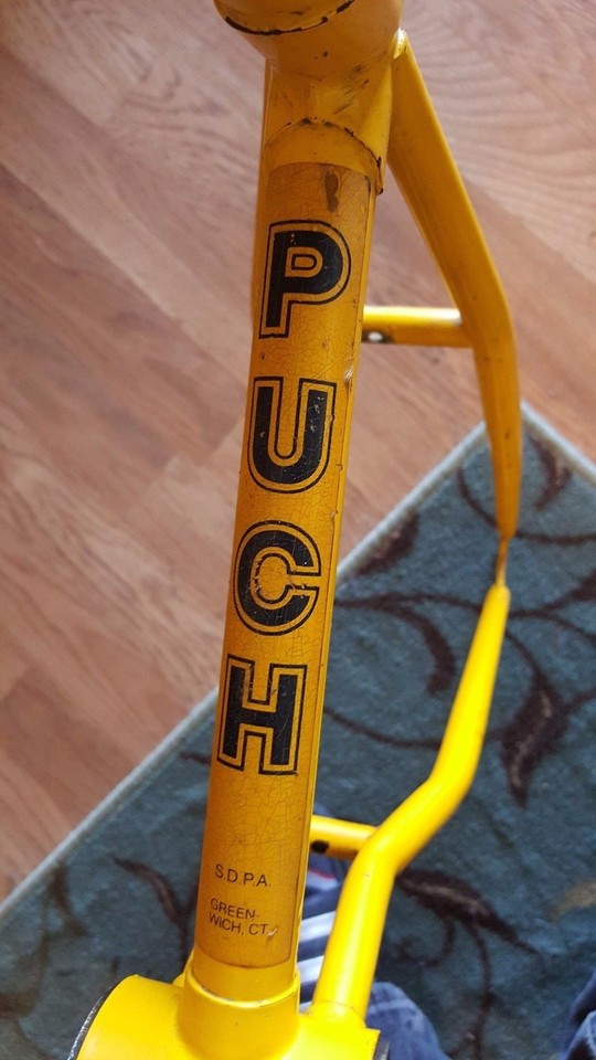 OLD SCHOOL BMX 1979 PUCH CHALLENGER LUG MAGNESIUM ALLOY FRAME FORK ...