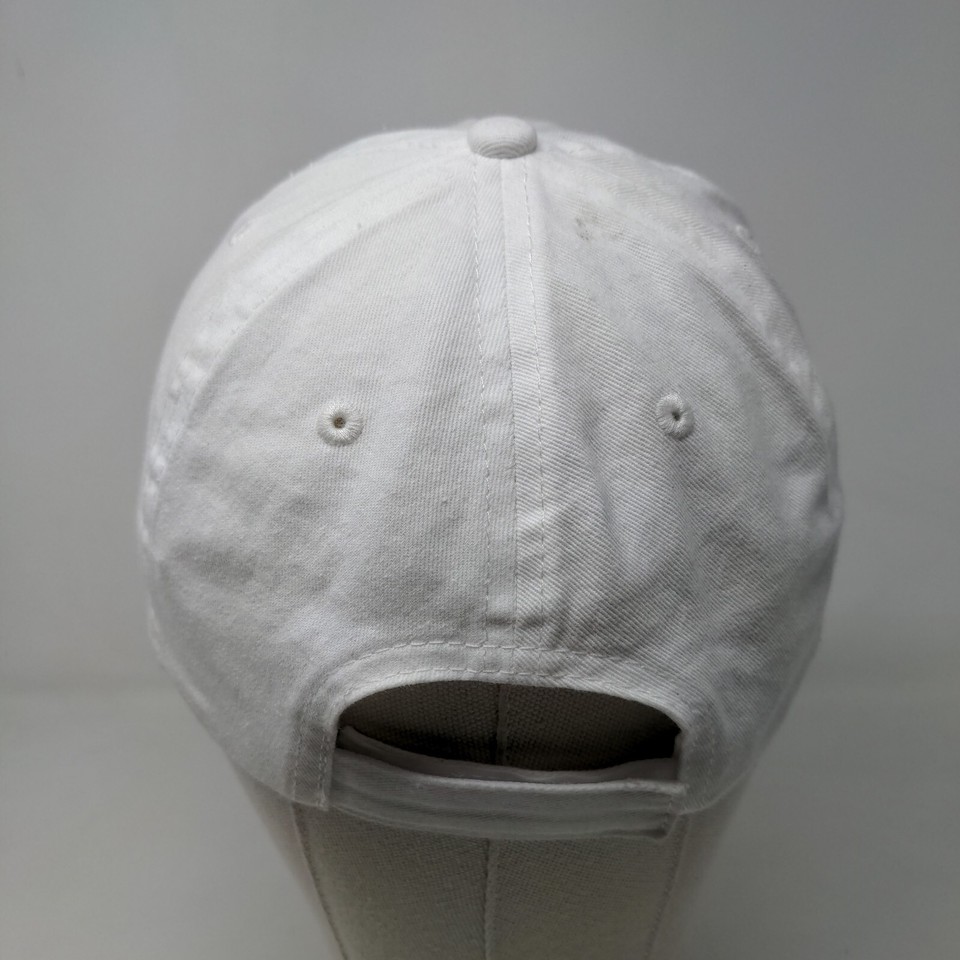 Infinity Men's Strapback Hat White OSFM Blank Vent Holes Adjustable | eBay