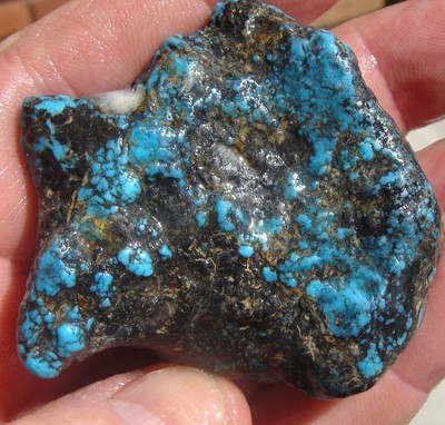 Lander Blue Authenticated Turquoise Rough Nugget Like a Starlit Night ...