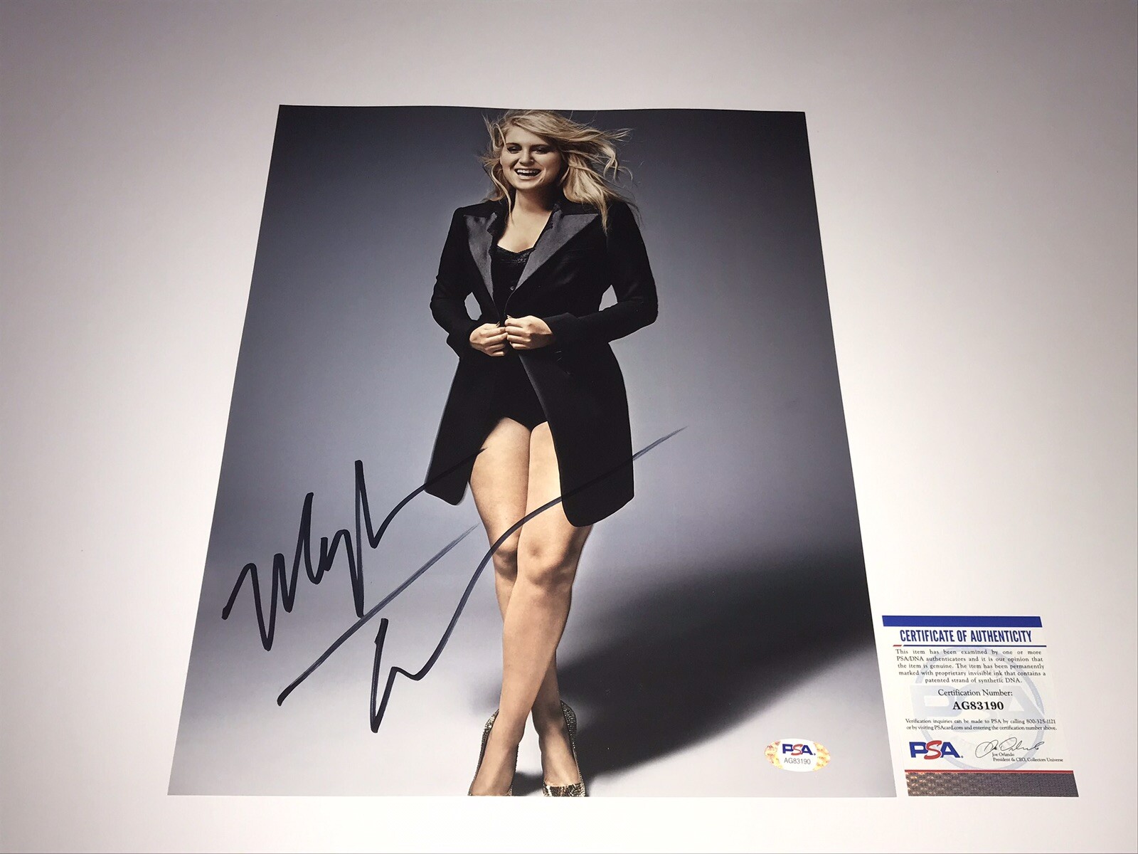 Meghan Trainor Rare Hand Signed 11x14 Photo Autographed + PSA DNA Free ...