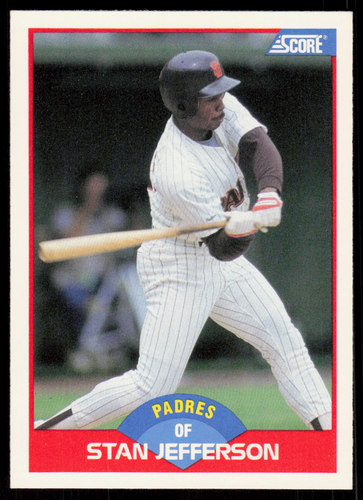 1989 Score 519 Stan Jefferson San Diego Padres | eBay