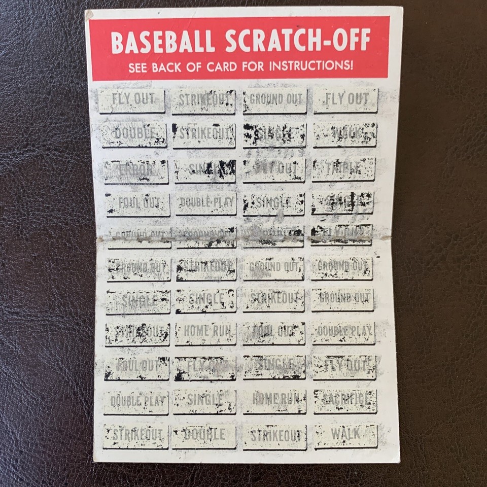 1970 Topps Play Baseball Scratch Off Al Kaline | eBay