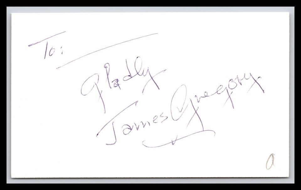 James Gregory - Actor - 3x5 Card - Signed / Autograph (a) | eBay