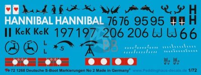 Peddinghaus 1/72 German E-Boat (Schnellboot - S-Boat) Markings WWII No ...
