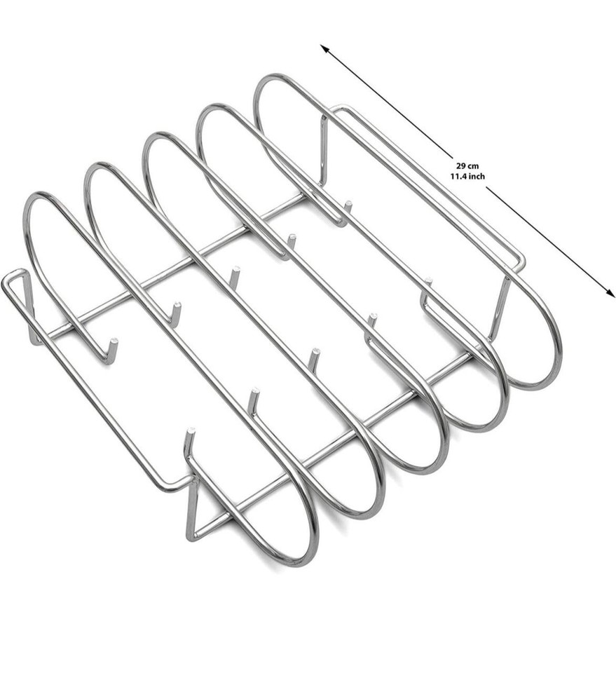 Brand New Stainless Steel BBQ Rib Rack, Holds 6 Racks. Dishwasher Safe ...
