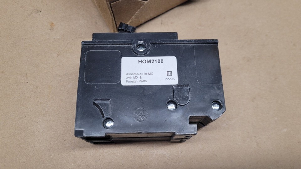 Square D HOM2100 100 Amp 2 Pole Plug-On Circuit Breaker 120/240VAC | eBay