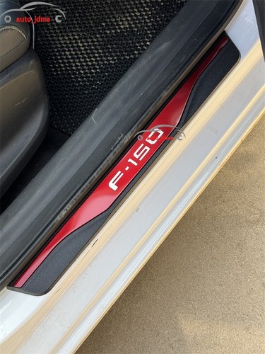 4Pcs Red Door Scuff Sill Cover Panel Step Protector for Ford F-150 ...