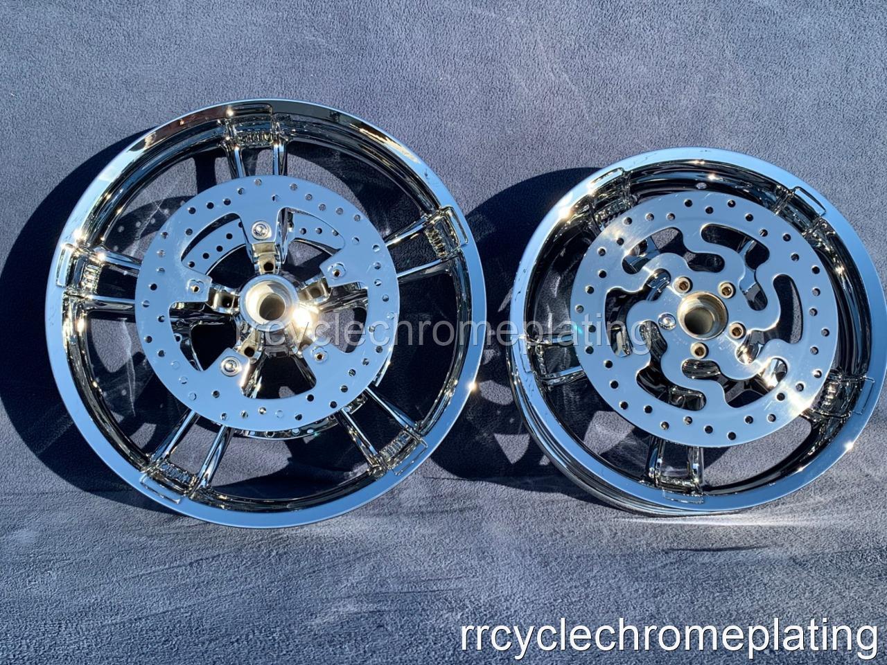 Harley Chrome 14-19 Enforcer Wheels W/ Rotors Street Glide Touring ...