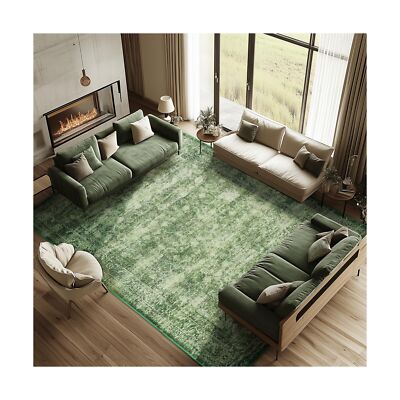 Tumble Rugs Washable 8x10 Area Rug Dark Clearance Large Area Rug Ultra ...